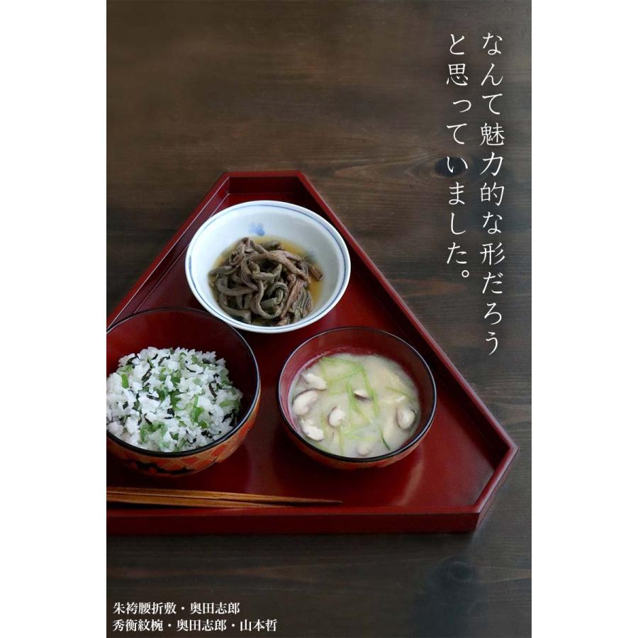 漆器・輪島塗：朱袴腰折敷・奥田志郎《お膳》 : 0140-okd-0347 : 和食器の愉しみ 工芸店ようび - 通販 - Yahoo!ショッピング