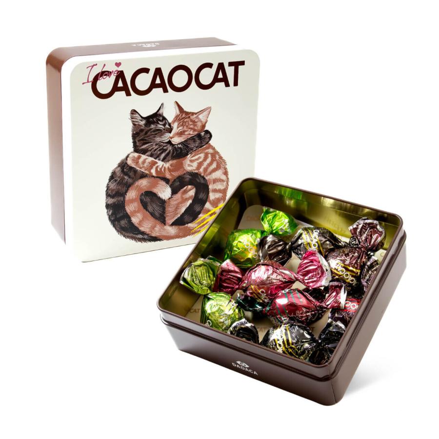 cacaocat チョコ CACAOCAT缶（カカオキャット） チョコレート ミックス8個入り｜ボンボンショコラ （ストロベリー・チョコバナナ・カフェラテ・ほうじ茶・ピスタ ...