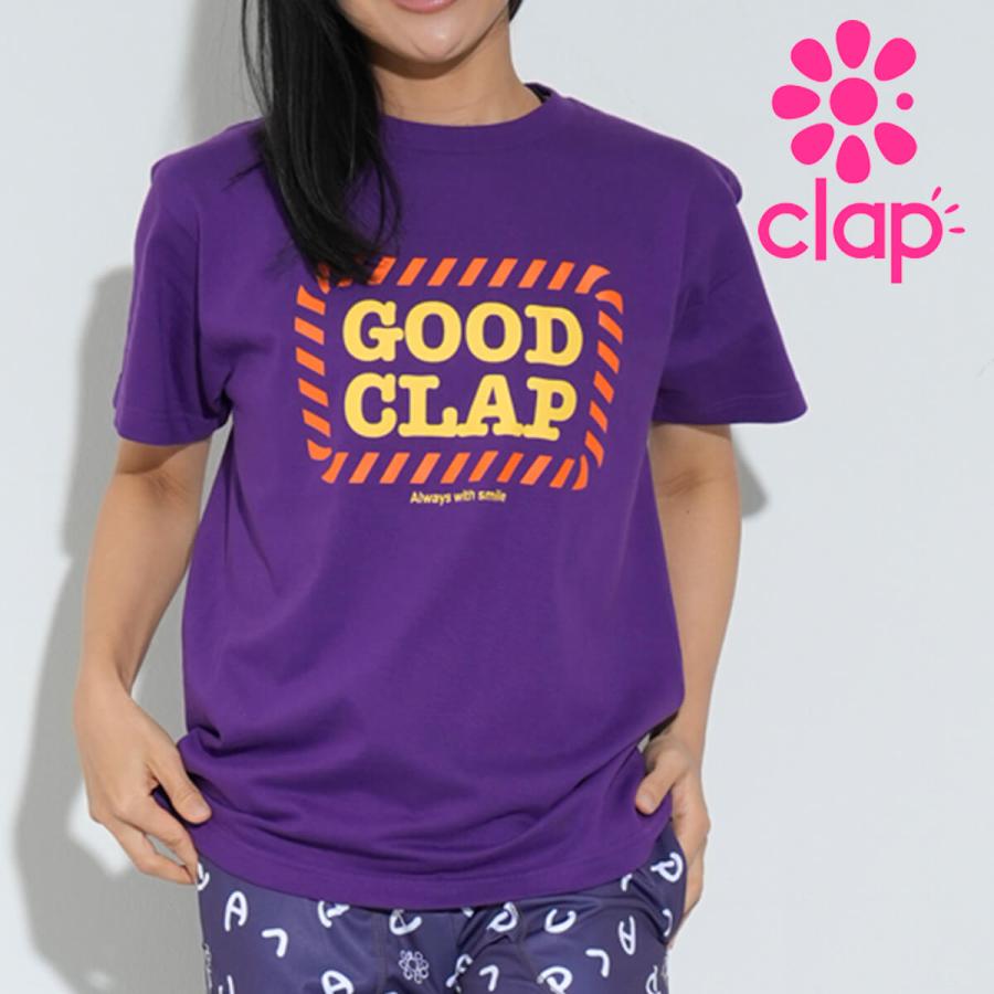 clap CLAP フィットネスウェア トップス クラップ フィットネス クラップウェア GOOD Tシャツ 半袖 ロゴT シンプル ロゴ ...