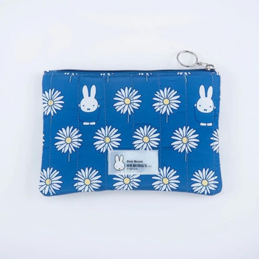 HEMING'S ミッフィー グッズ ポーチ レディース キルティングフラットポーチ 45131 キルティング 小物入れ 収納 チャック付き Dick Bruna miffy 小さめ 万能 ...