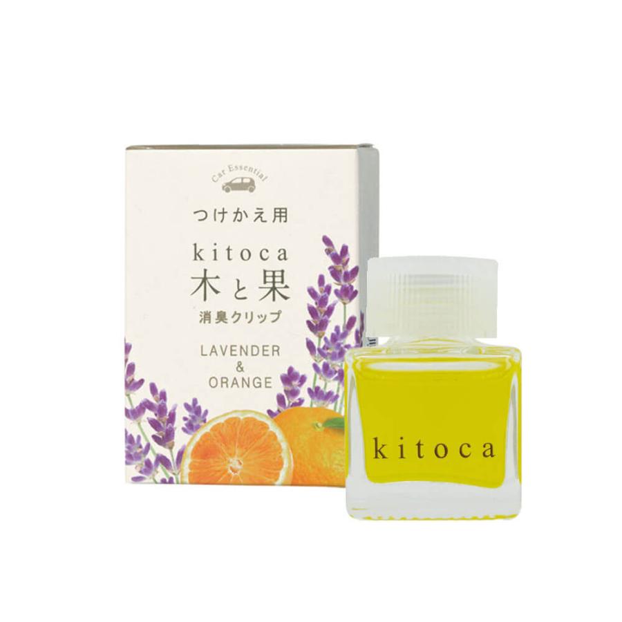 HARUKADO kitoca 木と果 消臭クリップ つけかえ用 芳香剤 車 カーエアコン用 天然精油 100% 使用 アロマ ルームフレグランス ゼラニウム ベルガモット ミント カ ...