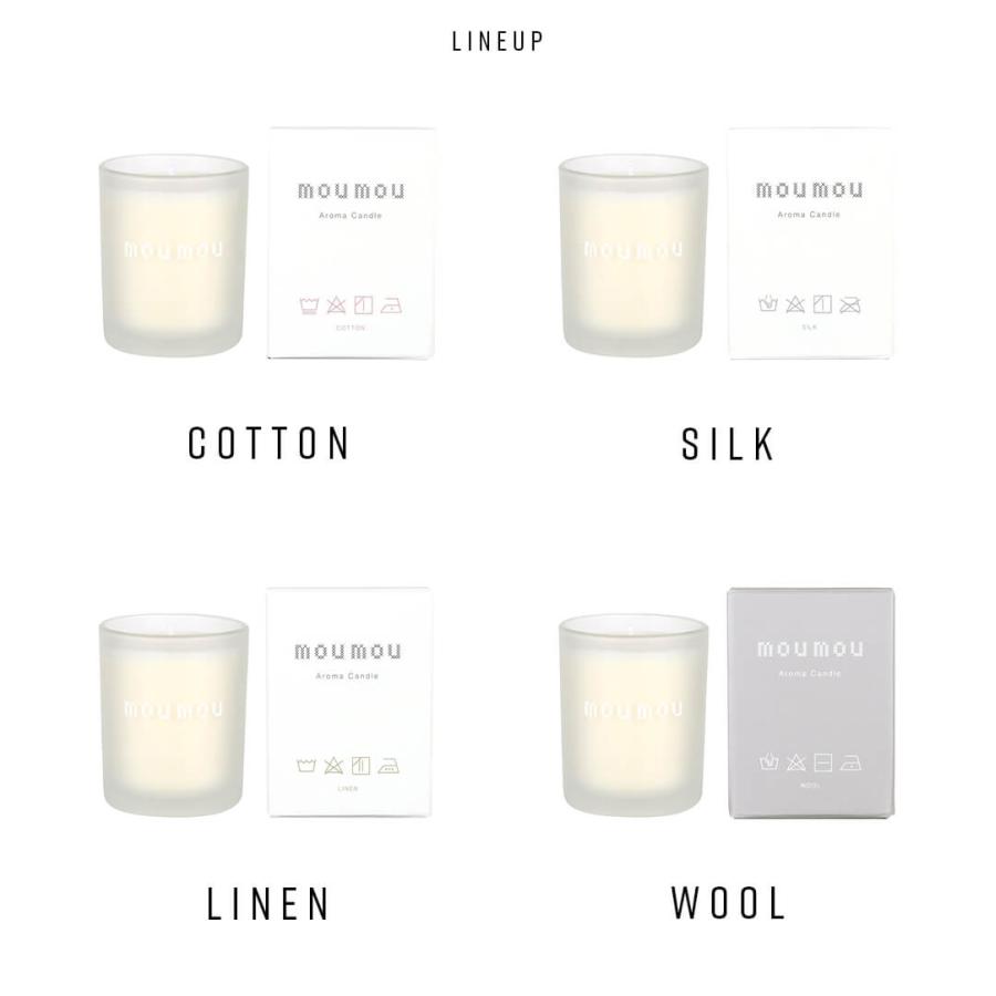 mou moumou アロマキャンドル ムームー キャンドル リネン コットン シルク ウール 期間限定 おしゃれ ギフト : Yoga-Pi! - 通販 - Yahoo!ショッピング