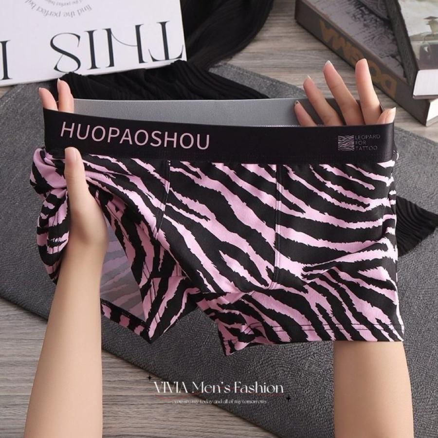 ボクサーパンツ メンズ ブリーフ 男性 下着 前閉じ ストレッチ 大きいサイズ コットン 綿95% 柔らか肌着 伸びる 快適 ヒョウ柄 豹 福袋 M L 2L 3L 4L 5枚セット ...