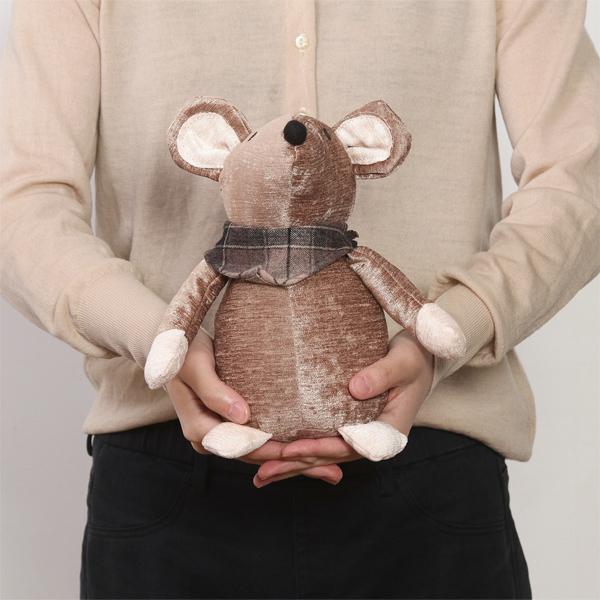 4個セット ねずみBR 37895 アニマルドアストッパー ドアストッパー ブックエンド 縫いぐるみ ぬいぐるみ 動物 ネズミ マウス 茶色 ブラウン : 37895 : 養生シート屋 ...