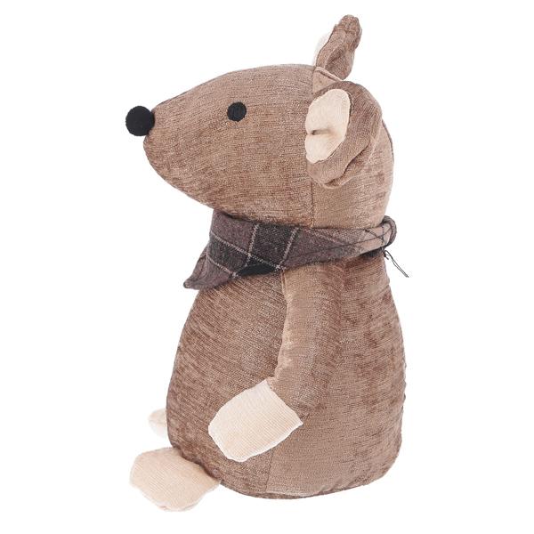 不二貿易 4個セット ねずみBR 37895 アニマルドアストッパー ドアストッパー ブックエンド 縫いぐるみ ぬいぐるみ 動物 ネズミ マウス 茶色 ブラウン : 養生資材屋 - 通販 ...