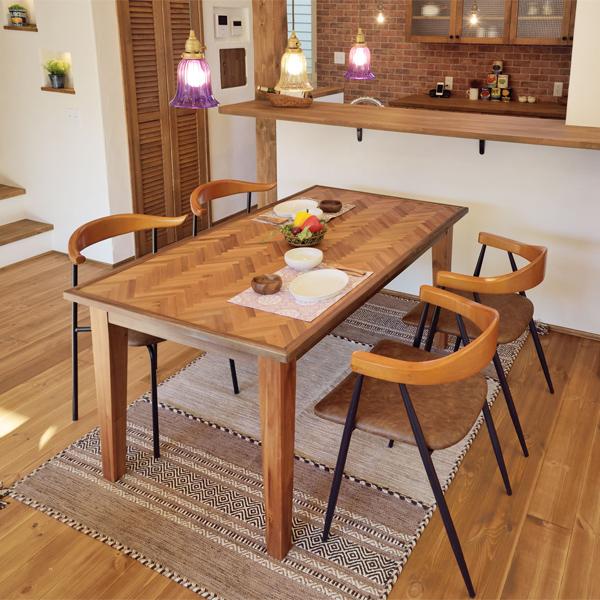 東谷 GT-873 W150×D85×H72 ヘリンボーン ダイニングテーブル 天然木 木製 ヘリンボーン柄 模様 リビングテーブル : 養生資材屋 - 通販 - Yahoo!ショッピング