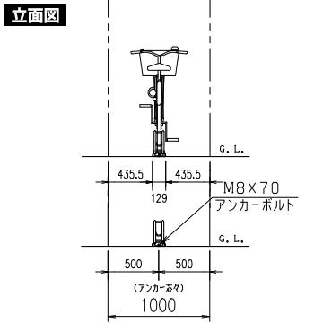 ※個人宅配送不可※ダイケン DIKEN サイクルスタンド CS-D1A-S 独立式スタンド 1台 施工場所に合わせて自由に設置可能 : md3075 : マモルデ - 通販 - Yahoo ...