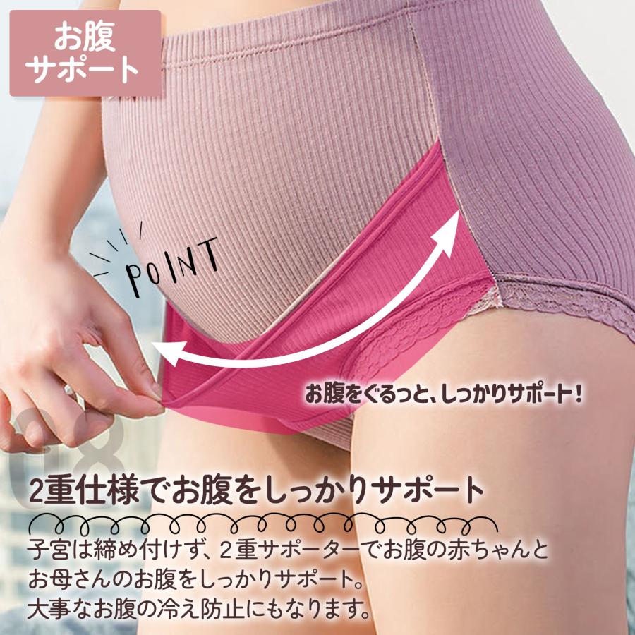 rische. マタニティショーツ 3枚セット コットン 綿 大きいサイズ 帝王切開 人気 伸びる ハイウエスト ハイライズ 深履き 蒸れない 安い 下着 ポイント利用 : LaLUCA ...