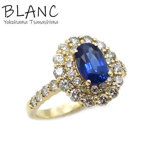 ノンブランド サファイア ダイヤ リング K18 イエローゴールド 指輪 約11号 S:2.281ct D:0.97ct ジュエリー NB 横浜BLANC : 横浜BLANCヤフーショッピング ...