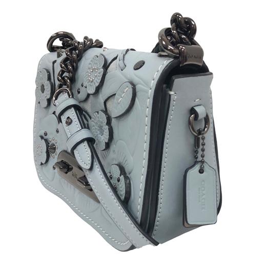COACH コーチ スワッガー ショルダー20 バッグ グラブタンレザー ライトブルー 12038 横浜BLANC : 横浜BLANCヤフー ...