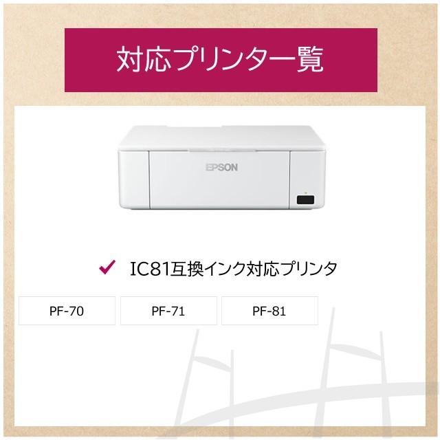 ヨコハマトナー IC81 エプソン プリンターインク ICCL81 4色セット×2 互換インクカートリッジ : ヨコハマトナー 互換 再生 ...