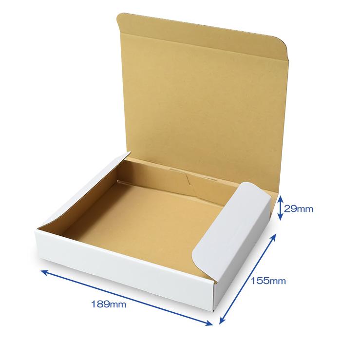 ダンボール箱 段ボール箱 クラフトボックス ギフトボックス 白 薄型 無地 プレゼント用 梱包資材 梱包材 ダンボール N式箱 (No.321) 10枚セット : 横井パッケージYahoo!店 ...