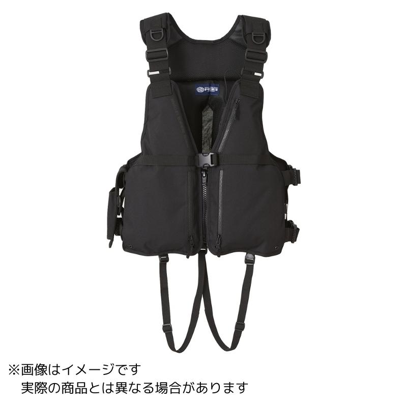 Rivalley 双進 7694 RBB ロックショアシューティングベストII ＃フルブラック : つり具のヨコオYahoo!店 - 通販 - Yahoo!ショッピング
