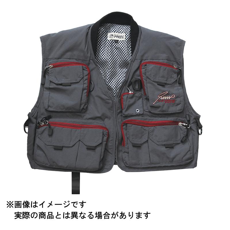 PROX 大阪漁具 ショートベスト ＃アッシュグレー LLサイズ : つり具のヨコオYahoo!店 - 通販 - Yahoo!ショッピング