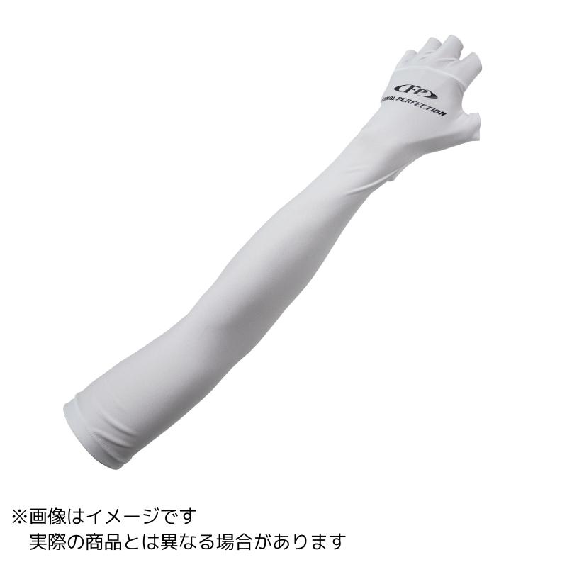 エクセル FP-532 冷感手甲アームカバー ＃ホワイト ＃フリー :4580484814561:つり具のヨコオYahoo!店 - 通販 - Yahoo!ショッピング