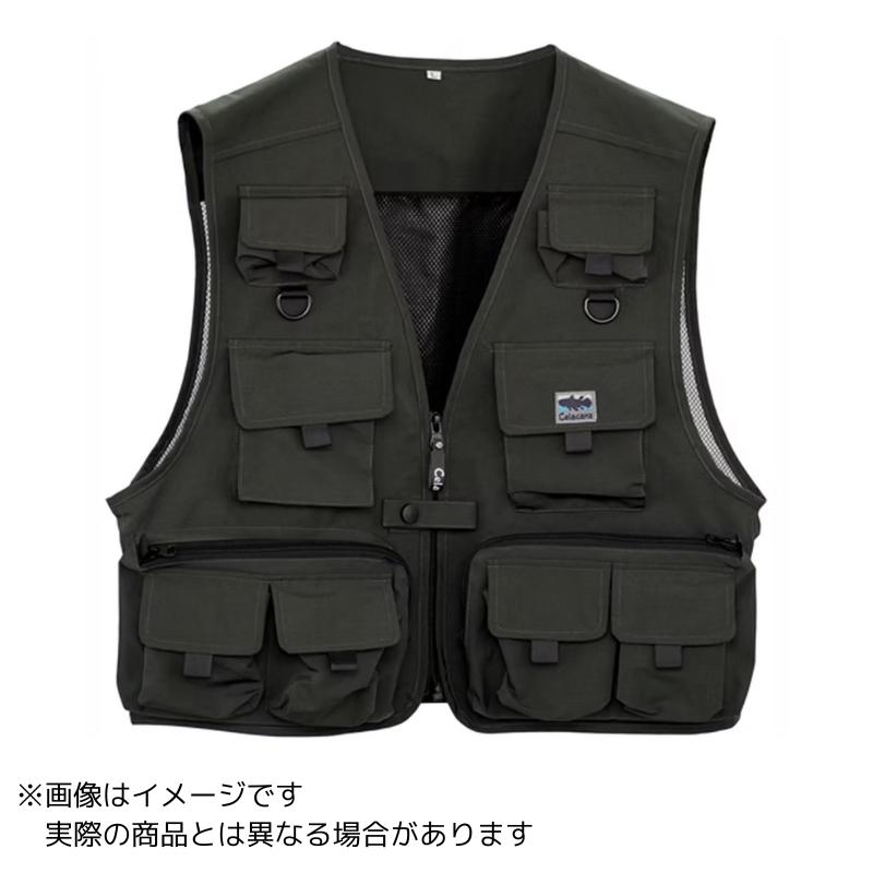 エクセル NFC-2170 フィッシングベスト ＃カーキグリーン ＃L : つり具のヨコオYahoo!店 - 通販 - Yahoo!ショッピング