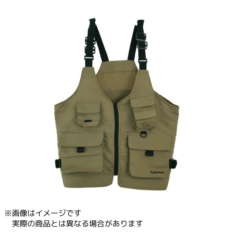 エクセル NFC-2190 2wayアウトドアベスト ＃カーキ ＃フリー : つり具のヨコオYahoo!店 - 通販 - Yahoo!ショッピング