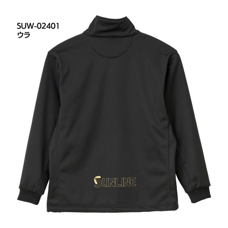 サンライン 防風フリースジャケット SUW-02401 ＃ブラック ＃M : つり具のヨコオYahoo!店 - 通販 - Yahoo!ショッピング