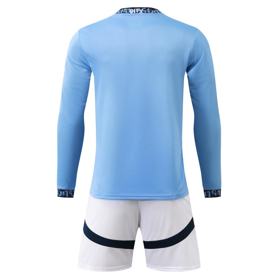 H509 サッカーユニフォーム マンチェスターシティー 2024-2025年 ホーム 長袖大人用 子供用 ノーブランド品レプリカ 番号、個人名は自由にカスタマイズできます : 横山スポーツ用品 ...