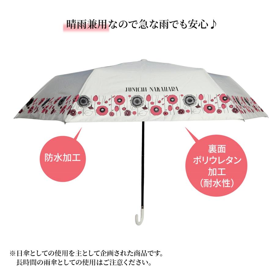 中原淳一 50cm 6本骨 赤 レディース 傘 折りたたみ傘 雨用 日傘 中原淳一 50cm 6本骨 赤 レディース 傘 折りたたみ傘 雨用 日傘