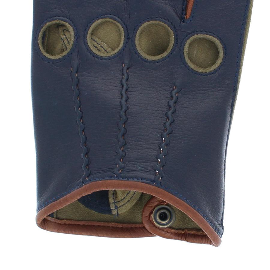 半指 本革 ドライビンググローブ メンズ 羊革 スエード アルタクラッセ