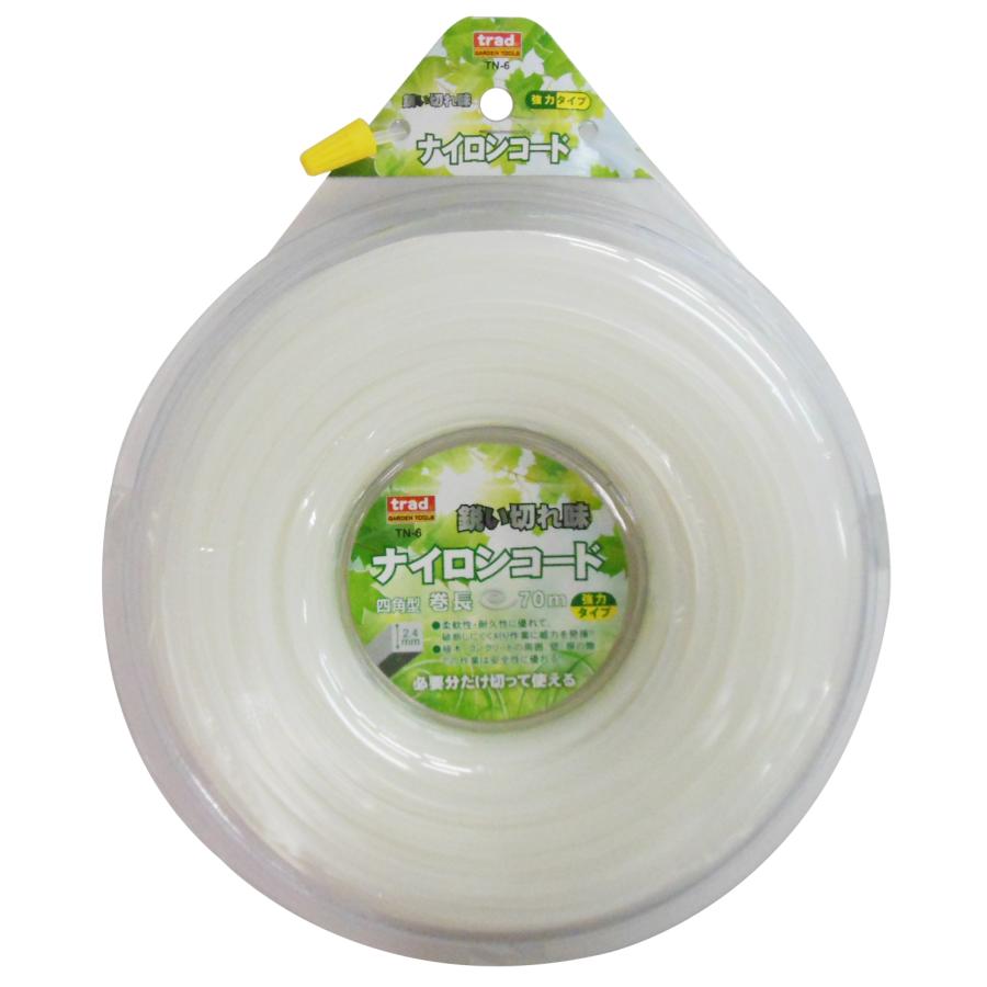trad 三共コーポレーション TN-6 ナイロンコード 四角型2.4mm 70m TN6 【316015】(15130639) : 15130639 : よろずデポ Yahoo!店 - 通販 ...