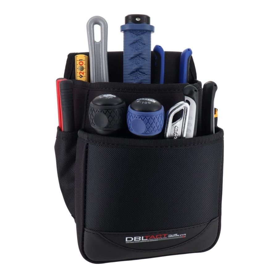 三共コーポレーション DBLTACT ダブルタクト DT-02-BK 2段腰袋・大 ブラック DT02BK 【581886】(15150071) : よろずデポ Yahoo!店 - 通販 ...