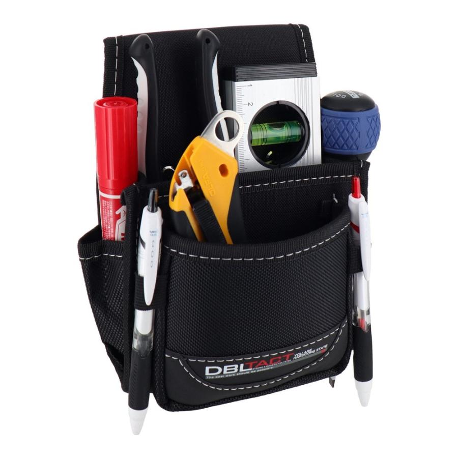 三共コーポレーション DBLTACT ダブルタクト DT-23-BK 腰袋 2段（120mm/100mm） DT23BK 【581936】(15150103) : よろずデポ Yahoo!店 ...