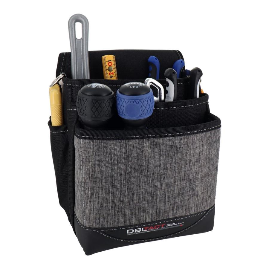 三共コーポレーション DBLTACT ダブルタクト DTM-03S-GL 3段腰袋 杢グレー DTM03SGL 【582807】(15150521) : よろずデポ Yahoo!店 - 通販 ...