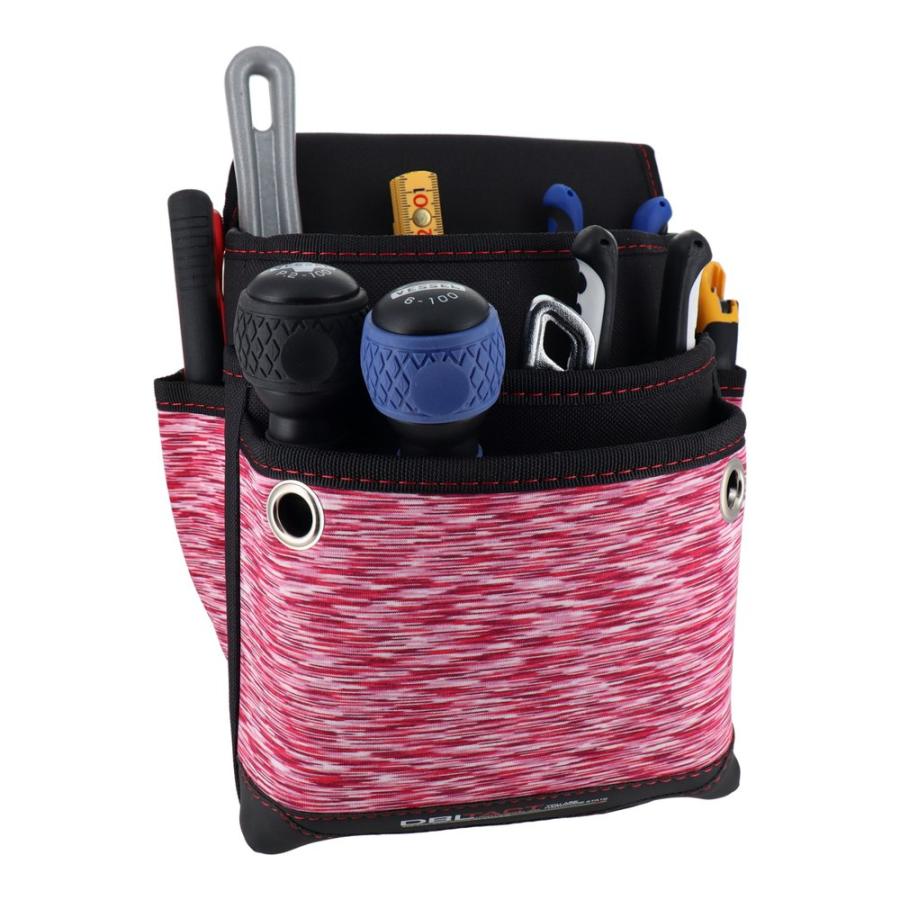 三共コーポレーション DBLTACT ダブルタクト DT-03W-KR スパンデックスシリーズ 腰袋3段大ワイド レッド DT03WKR 【581846】(15150572) : よろずデポ ...