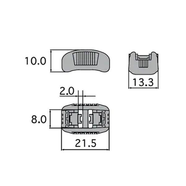 HellermannTyton（ヘラマンタイトン） SEL-H2 エンドレスタイ ヘッド 黒 耐候 25個入 (42050080)@ : よろずデポ Yahoo!店 - 通販 - Yahoo ...