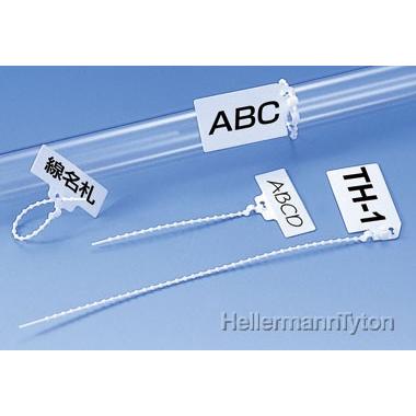 HellermannTyton ヘラマンタイトン SMF100 線名札 白 標準 100本入 識別 表示 (42060690)@ : よろず ...