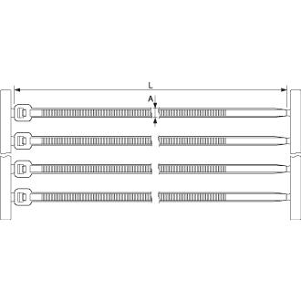 HellermannTyton ヘラマンタイトン T18RA50-HSW AT2000用連結タイ 黒 耐熱 耐候 20000本入 インシュ ...