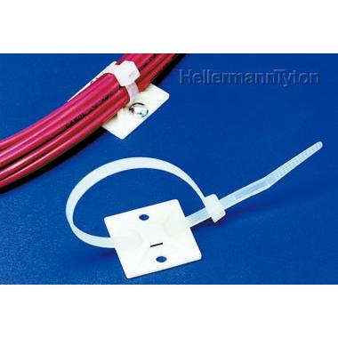 HellermannTyton ヘラマンタイトン MB5 マウントベース 乳白 標準 ビス止め 100個入 配線固定具 インシュロック 結束バンド (42060340) : よろずデポ ...