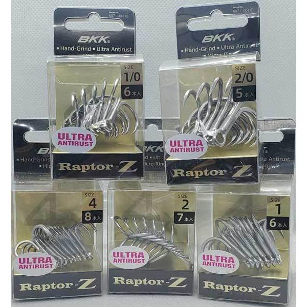 BKK Raptor-Z ラプターZ size2/0 size1/0 size1 size2 size4 : ルアーショップYOSEMIYA - 通販 - Yahoo!ショッピング