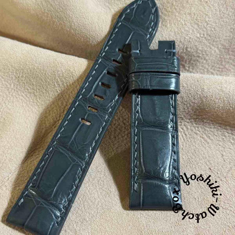 cro-1905 クロコダイル グロス仕上 腕時計 ベルト ダークグレー (ラグ幅22 mm - バックル幅20 mm) : Yoshiki-WatchBox - 通販 - Yahoo!ショッピング