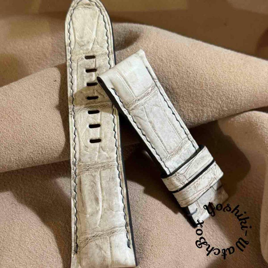 cro-1934 クロコダイル 腕時計 ベルト ヒマラヤクロコ (ラグ幅26 mm - バックル幅22 mm) : Yoshiki-WatchBox - 通販 - Yahoo!ショッピング