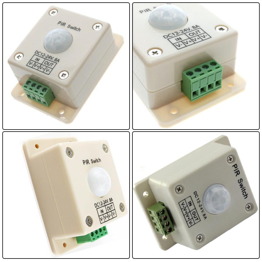 赤外線 人感センサースイッチ DC12V-24V LED用 距離5-8メートル リレー 検知 PIRモーションセンサースイッチ 防水 屋内 屋外 キッ : YOSHIMIZU STORE ...