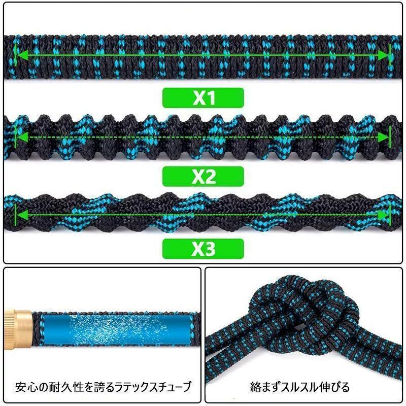 ホース 散水ホース 水道ホース 3倍 伸びるホース 伸縮ホース 5M-15M 7.5M-22M 10M-30M 噴き出し9パタン お庭の水やり お家の掃除 庭 洗車 : YOSHIMIZU ...