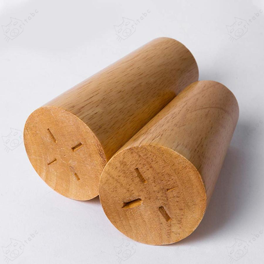 4本セット ソファ 脚 6cm 木製 ソファーの脚を高くする、無垢材 テーブル 木 継ぎ足し、家具脚 M8? M10 規格 ボルト付き、家具パーツ Diy 置き換え足 、ソフ ...