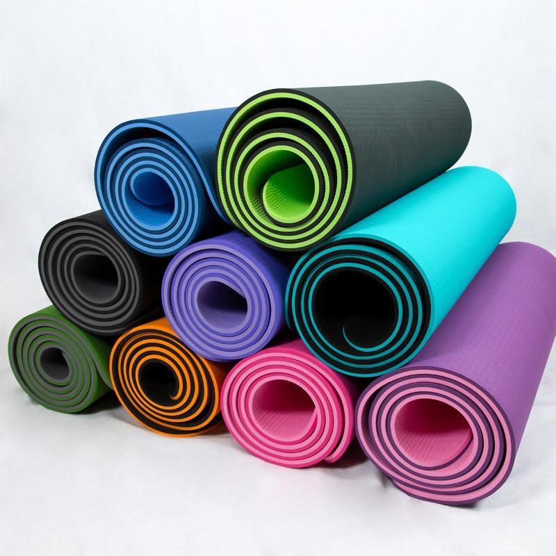 ブランド登録なし ヨガマット 10mm 厚手 TPE まとめバンド付き ケース 173×61 防音 滑らない 臭わない 折りたたみ 折り畳み トレーニングマット : ヨシヨシミックス - 通販 ...
