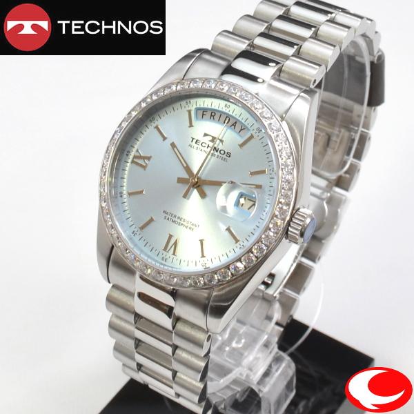 TECHNOS（時計） テクノス (TECHNOS) メンズ 腕時計 5気圧防水 T9B95SI アイスブルー文字盤 デイデイト : 時計・宝石のヨシイ - 通販 - Yahoo!ショッピング