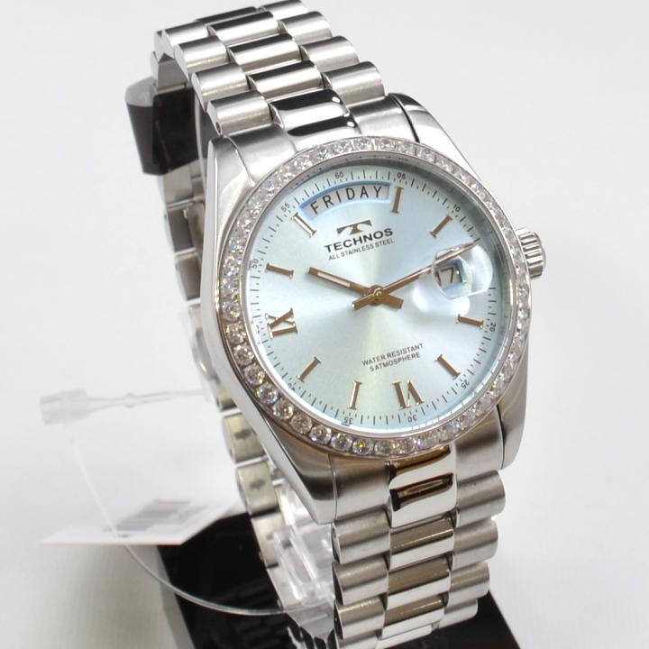 TECHNOS（時計） テクノス (TECHNOS) メンズ 腕時計 5気圧防水 T9B95SI アイスブルー文字盤 デイデイト : 時計・宝石のヨシイ - 通販 - Yahoo!ショッピング