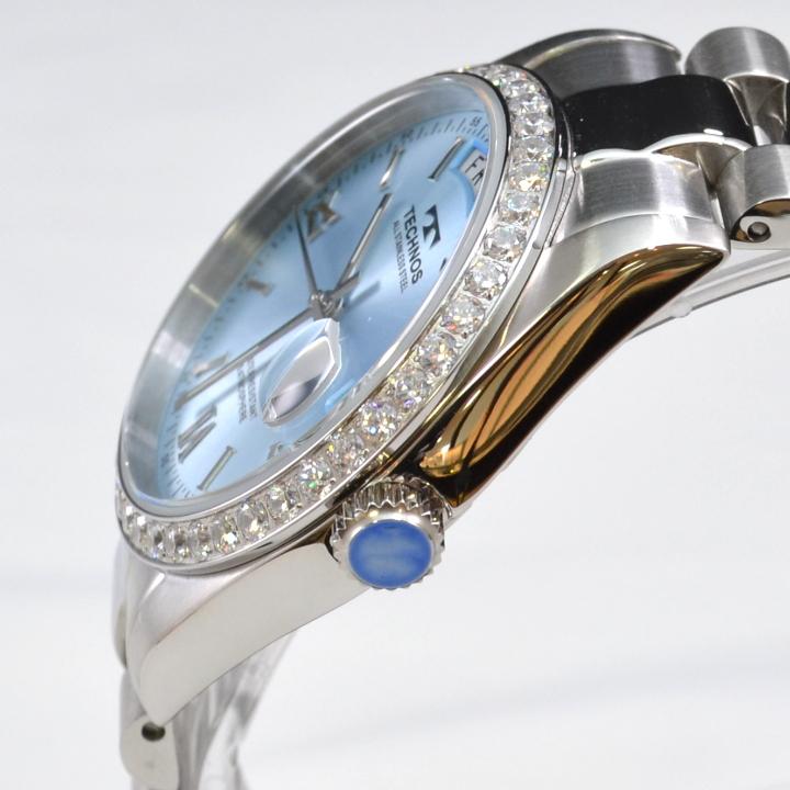 TECHNOS（時計） テクノス (TECHNOS) メンズ 腕時計 5気圧防水 T9B95SI アイスブルー文字盤 デイデイト : 時計・宝石のヨシイ - 通販 - Yahoo!ショッピング