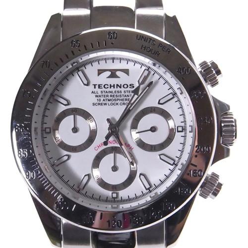 テクノス 腕時計 (TECHONOS) TSM401SW クロノグラフ 10気圧防水 : 時計・宝石のヨシイ - 通販 - Yahoo!ショッピング