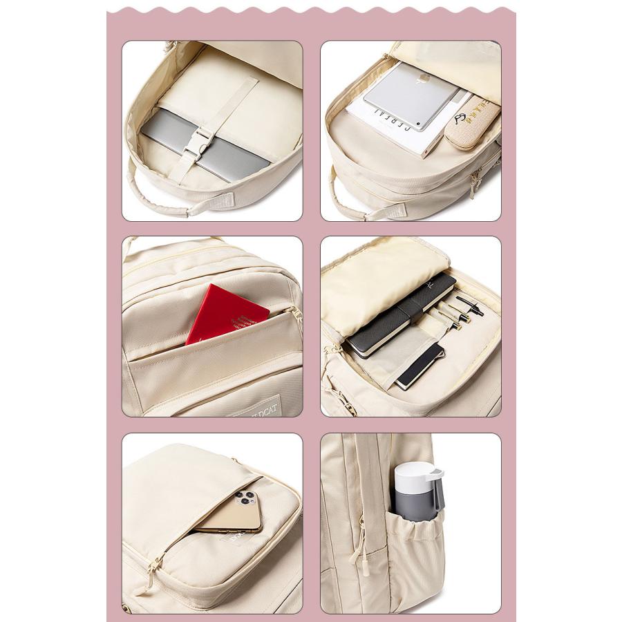 リュック レディース 学生 リュックサック 女子 5層式 大容量 A4 多機能 整理 15.6インチPC収納 防水 男女兼用 バックパック パソコンリュック 通学 通勤 修学 : 吉川SHOP ...