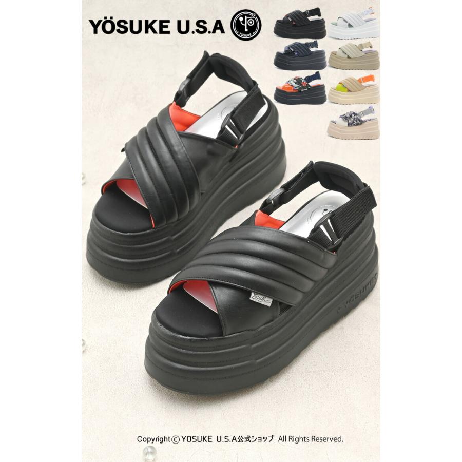 YOSUKE 公式SHOP特典キズ補修液付 / ヨースケ 厚底サンダル レディース 9cm 厚底フラット : ヨースケ公式 ヤフーショップ - 通販 - Yahoo!ショッピング