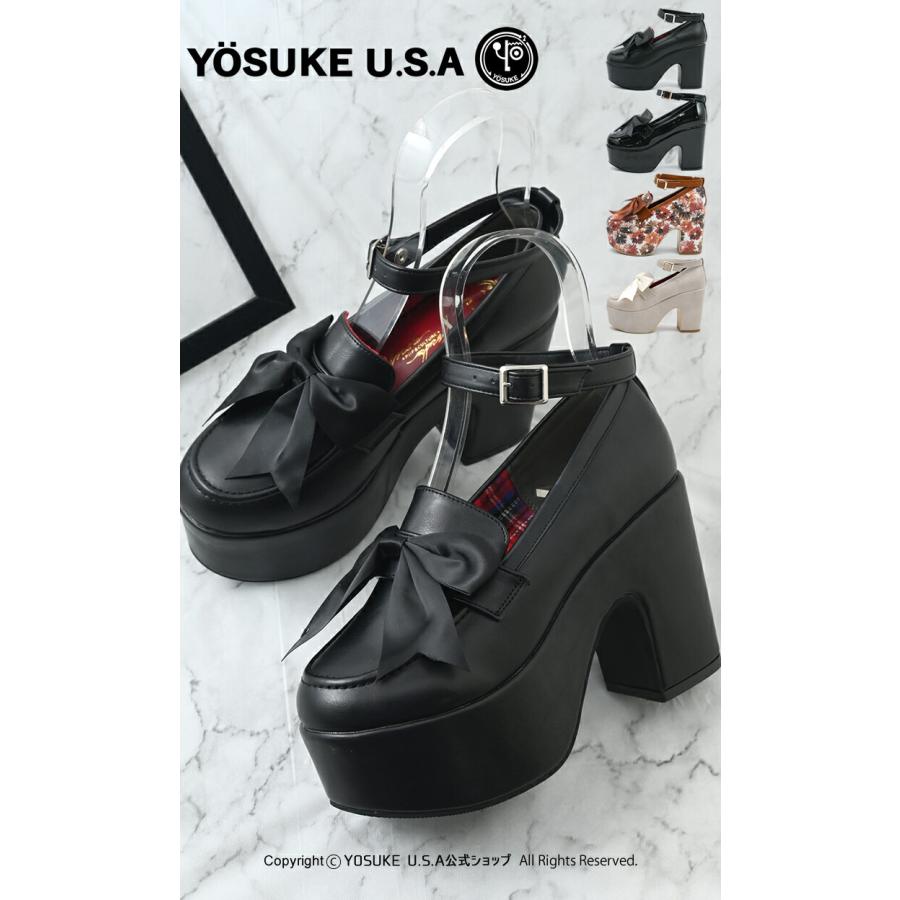 公式SHOP特典キズ補修液付 / ヨースケ YOSUKE 厚底パンプス りぼん アンクルストラップ 11cm 太ヒール : 4450014 : ヨースケ公式 ヤフーショップ - 通販 ...