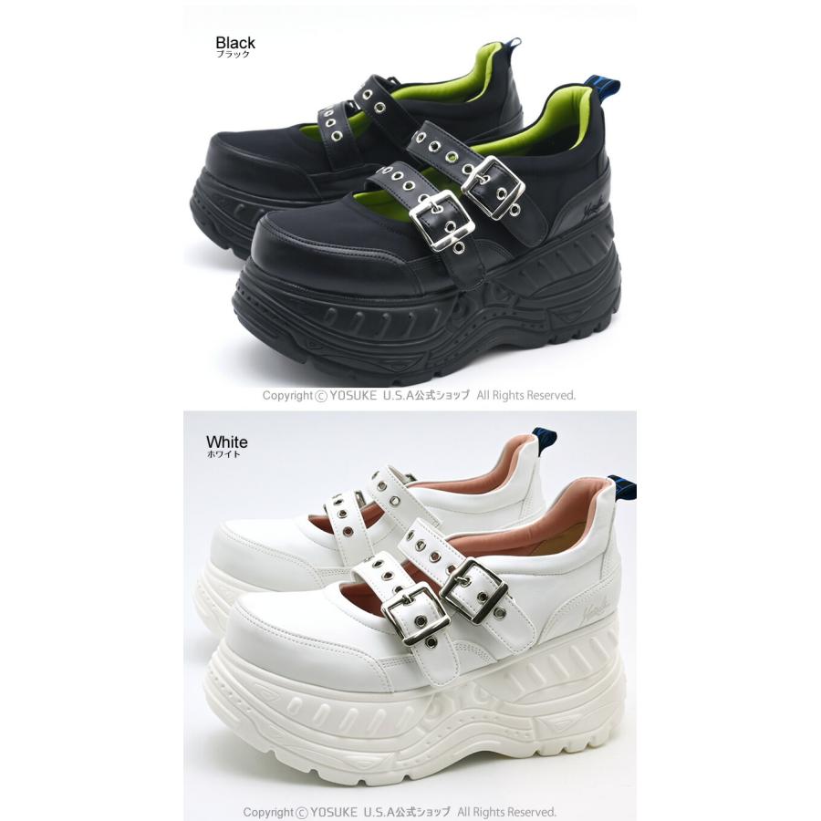 YOSUKE 公式SHOP特典キズ補修液付 / ヨースケYOSUKE 厚底スニーカー レディース ストラップシューズ 8cm 厚底ソール : ヨースケ公式 ヤフーショップ - 通販 ...