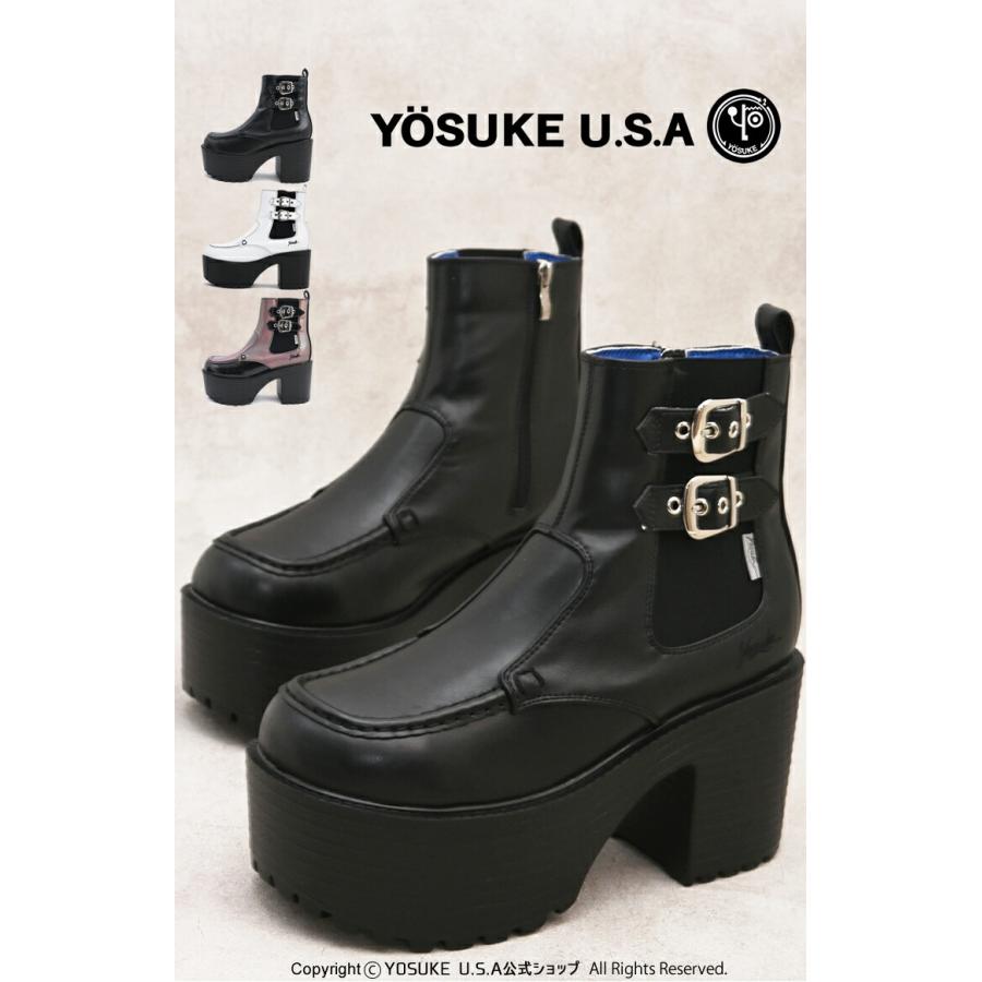 YOSUKE ヨースケ 厚底ブーツ メンズ サイドゴアブーツ ショート 10cm厚底ヒール 公式SHOP特典キズ補修液付 : ヨースケ公式 ヤフーショップ - 通販 - Yahoo!ショッピング